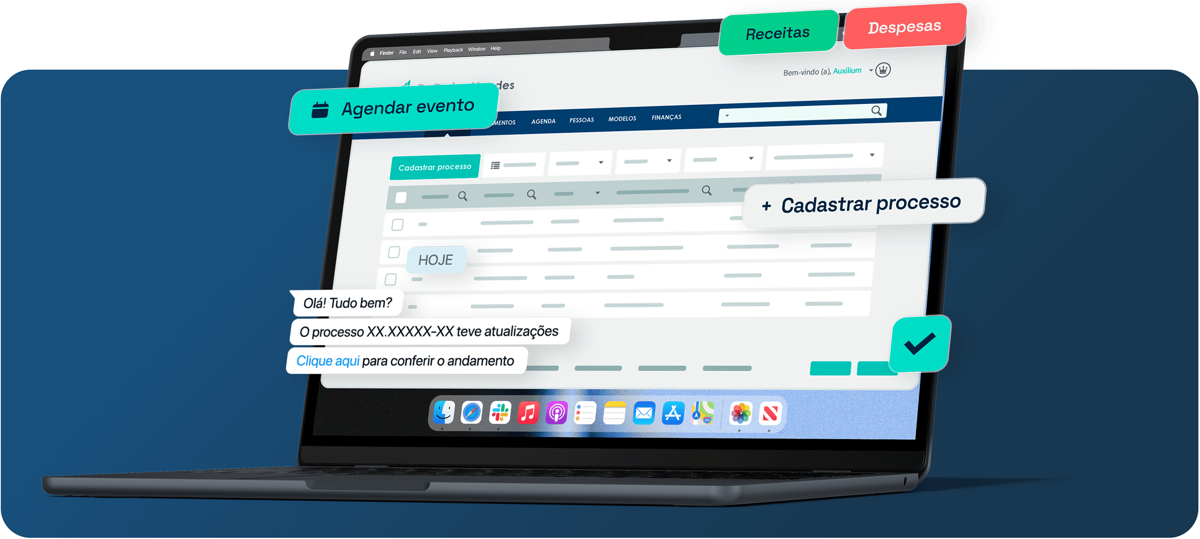 Auxilium: software jurídico intuitivo